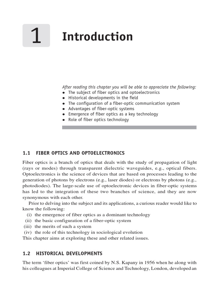 Module 1 Notes | PDF | Dispersion (Optics) | Optical Fiber