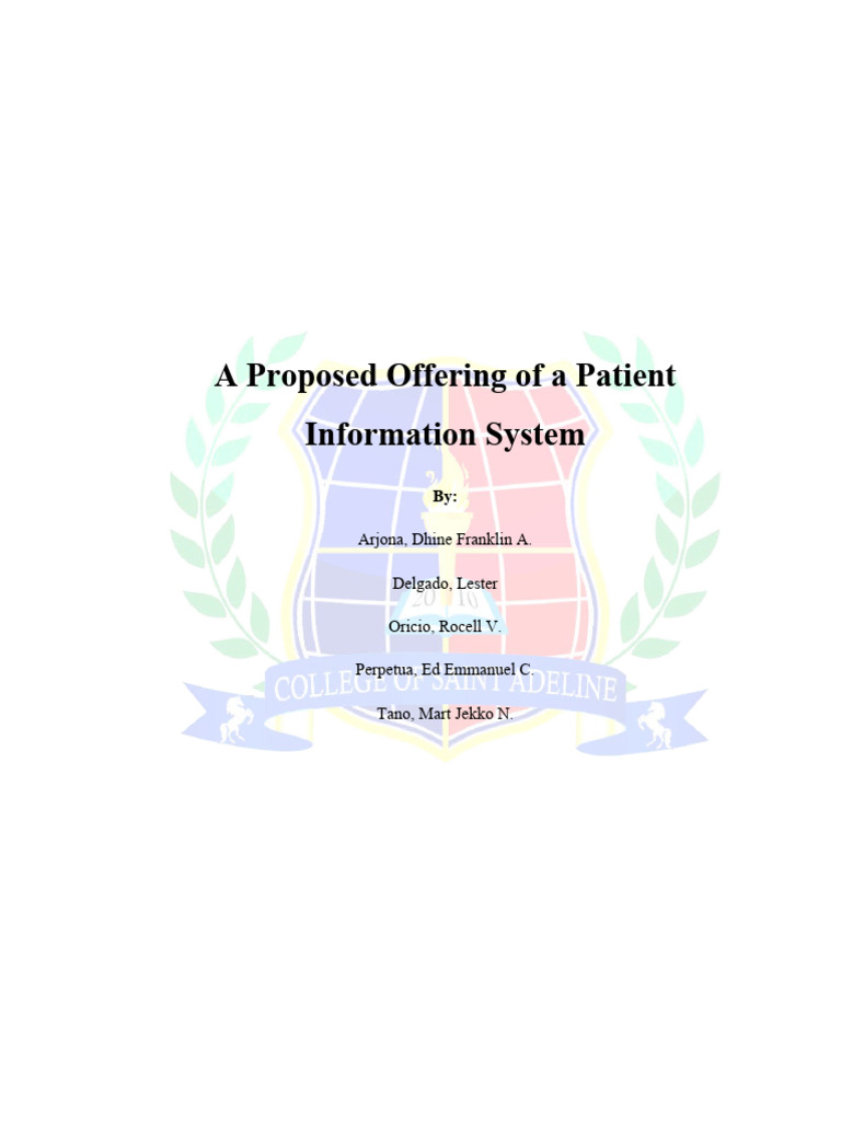 A Proposed Offering of A Patient Information System | PDF | Information ...