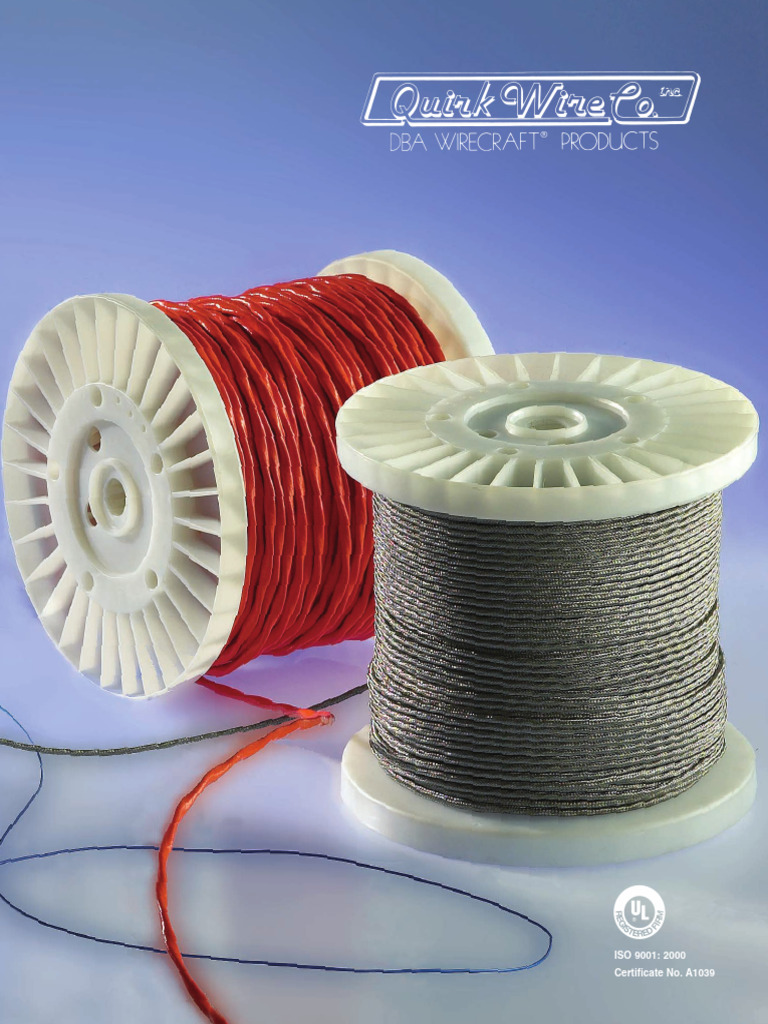 Quirk Wire Catalog | PDF | Insulator (Electricity) | Electrical Conductor
