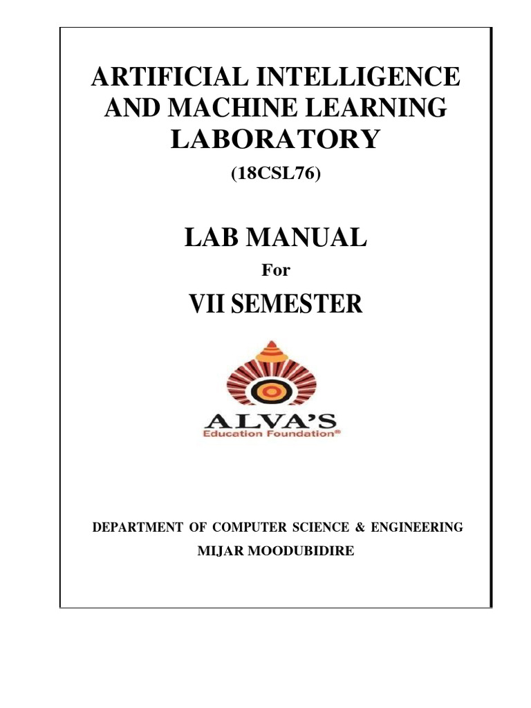 AIML-lab-manual Final CSE | PDF | Normal Distribution | Machine Learning