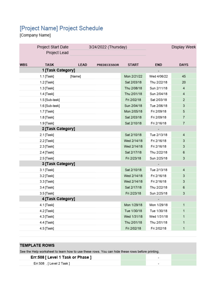 Project Schedule - 20240308 - 192237 | PDF