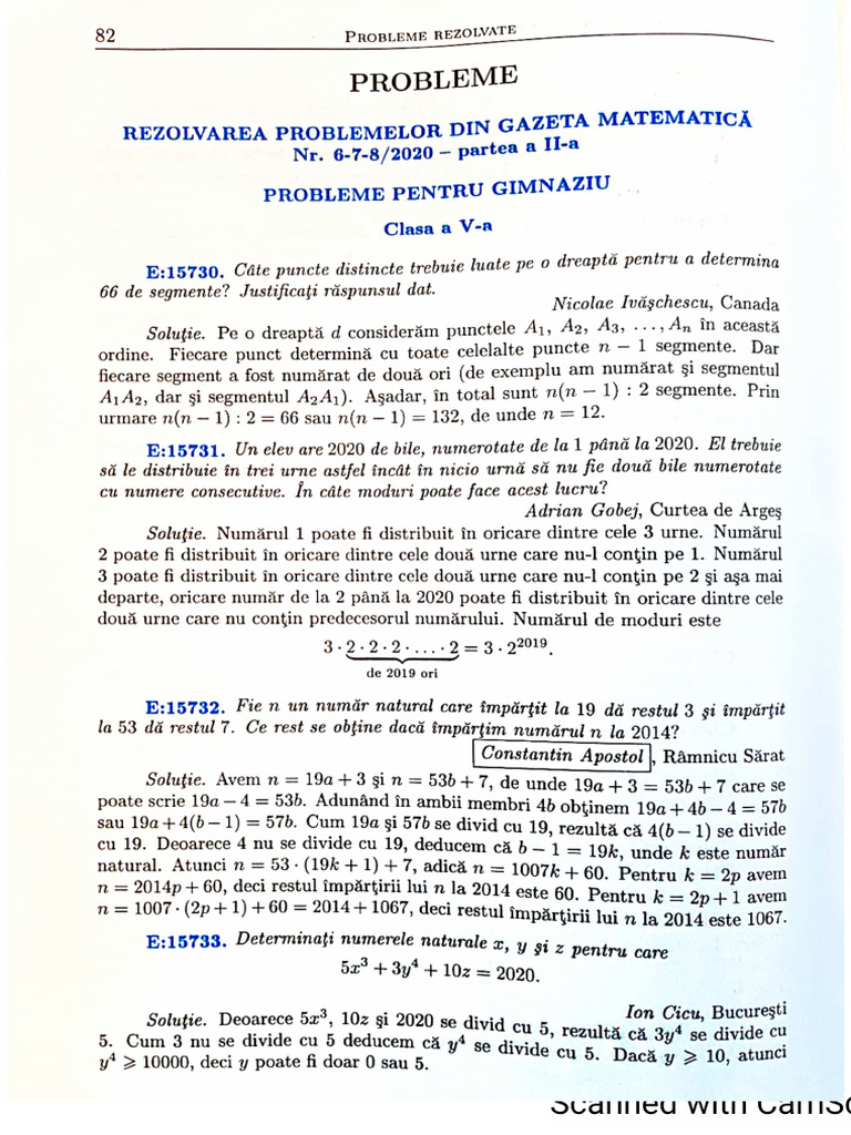 GM 2 2020 Probl Rezolvate | PDF