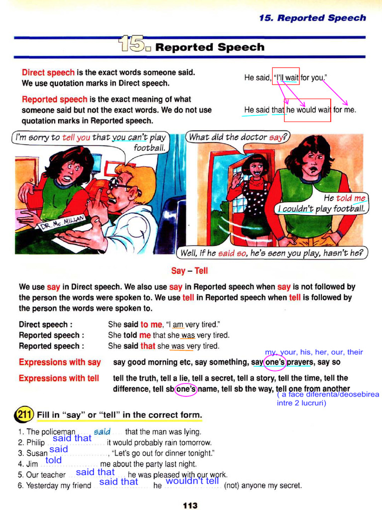 R Up-4 - Reported Speech | PDF