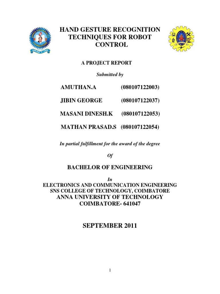 Hand Gesture Recognition | PDF | Gesture | Sign Language