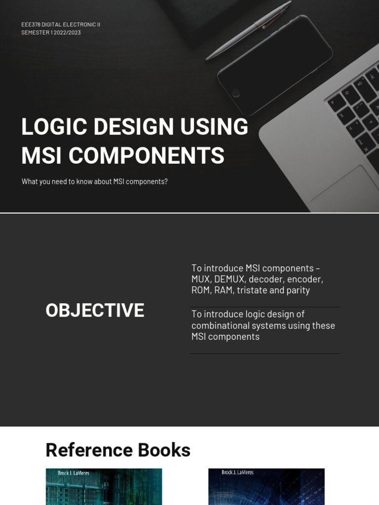 EEE378-Logic Design Using MSI Components-W.3.1 | PDF