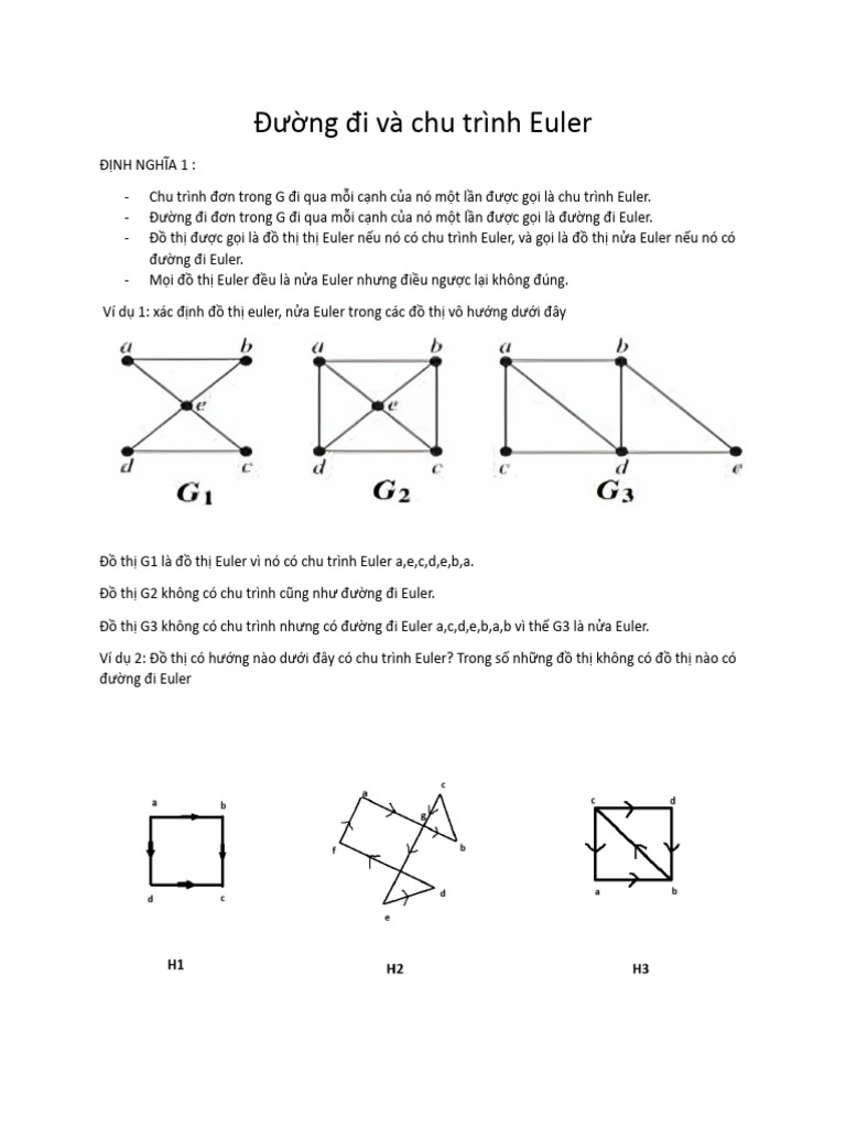 Đư NG Đi Và Chu Trình Euler | PDF
