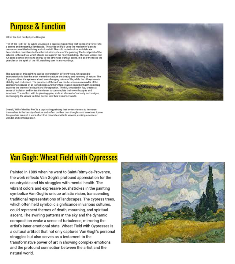 Project 8 Comparative Study | PDF | Paintings | Plastic Arts