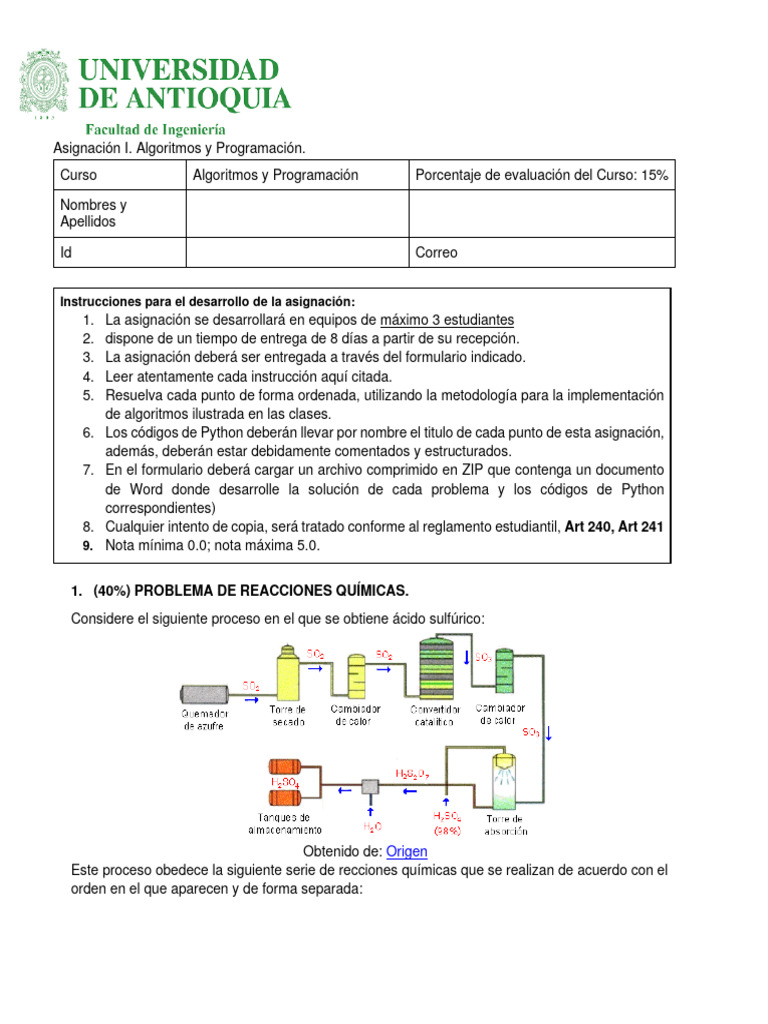 Tareas de Algoritmos en Python | PDF | Funcion exponencial | Función ...