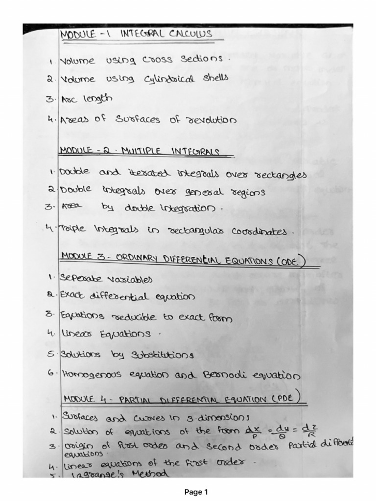 Complementary Maths Sem 2 | PDF