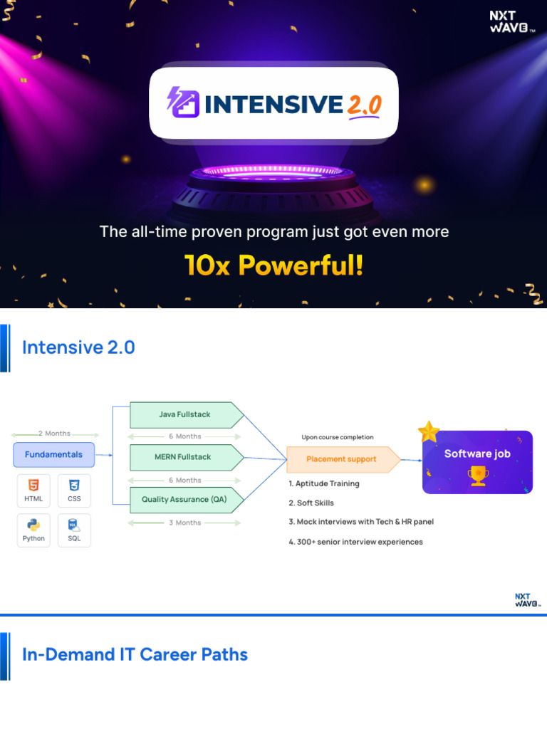 NxtWave Intensive 2.0 | PDF