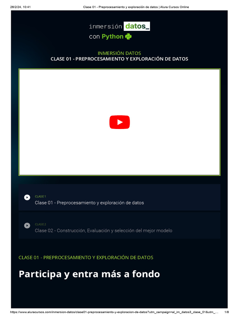 Preprocesamiento y Exploración de Datos | PDF