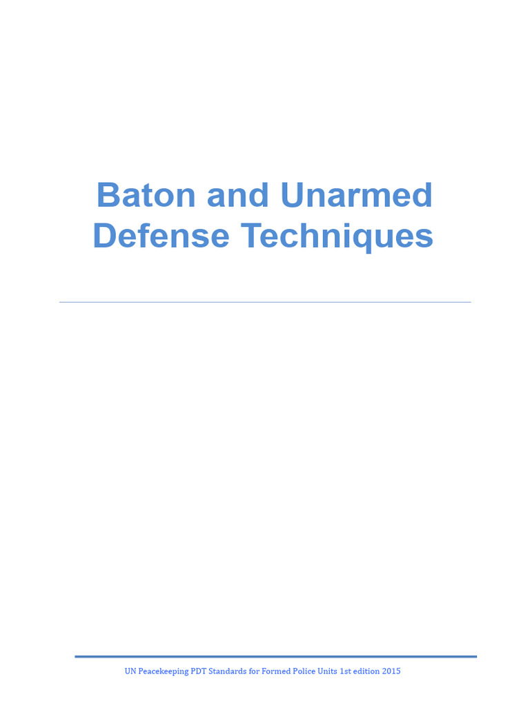 PR-24 Baton Training Techniques | PDF | Police | Peacekeeping