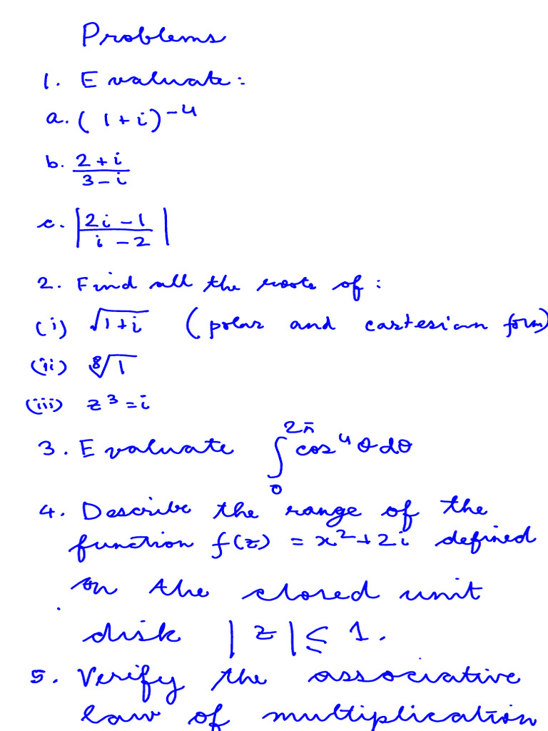 ComplexAnalysis Assignments2023 | PDF