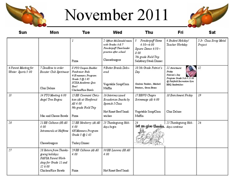 Shortcut To November 2011 Calendar | PDF | Sports & Recreation | Wellness