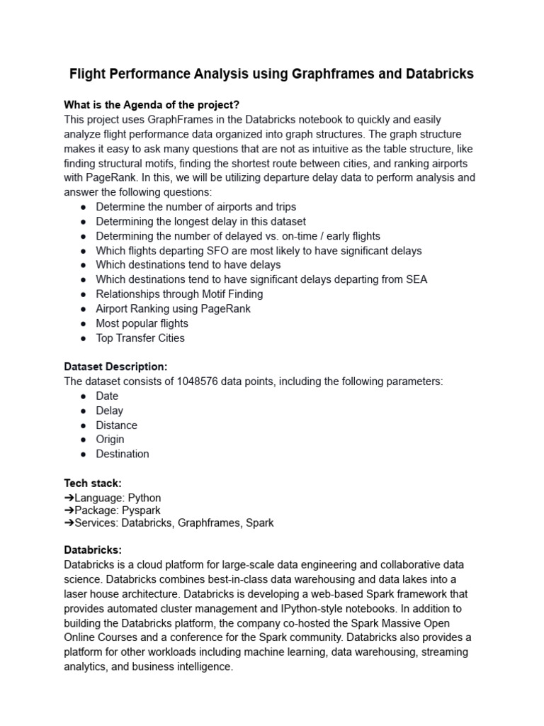 Flight - Solution Methodology | PDF | Apache Spark | Data