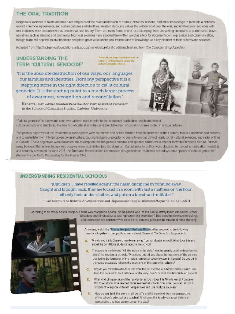 Understanding Residential Schools | PDF