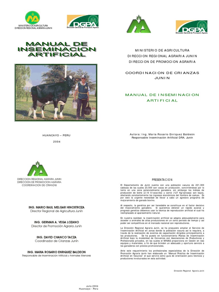 Manual Inseminaci N Artificial | PDF | Hormona luteinizante | Vacas