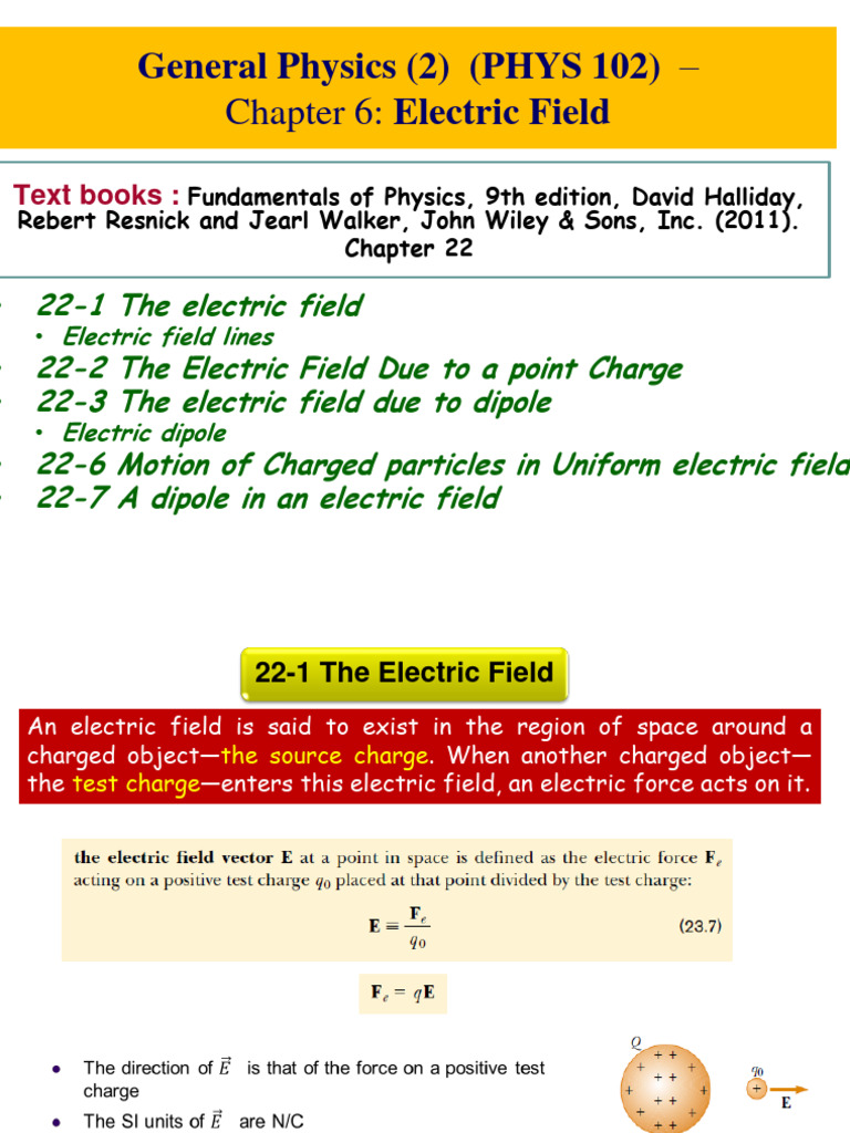 Electric Field Concepts and Applications | PDF | Acceleration ...