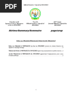OG N Special of 30.05.2023 Itegeko Rigenga Umurimo Mu Rwanda Abayobozi ...