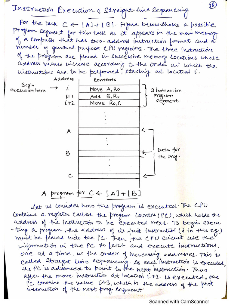 Instructions Execution and Straight Line Sequencing | PDF