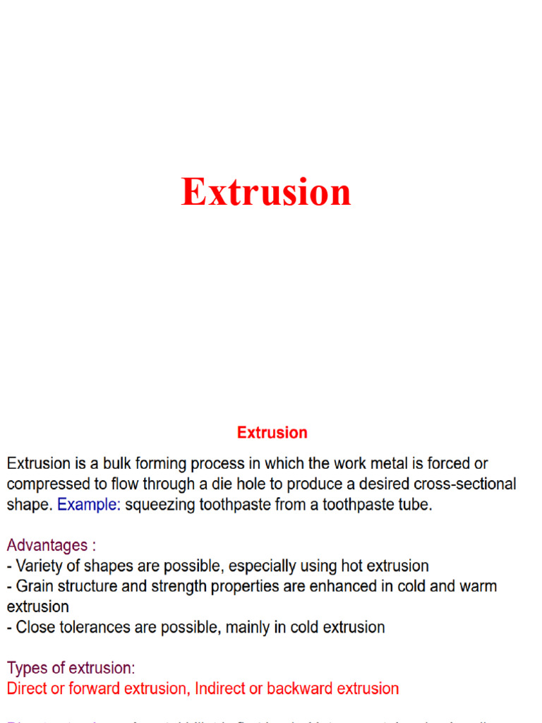 Extrusion | PDF