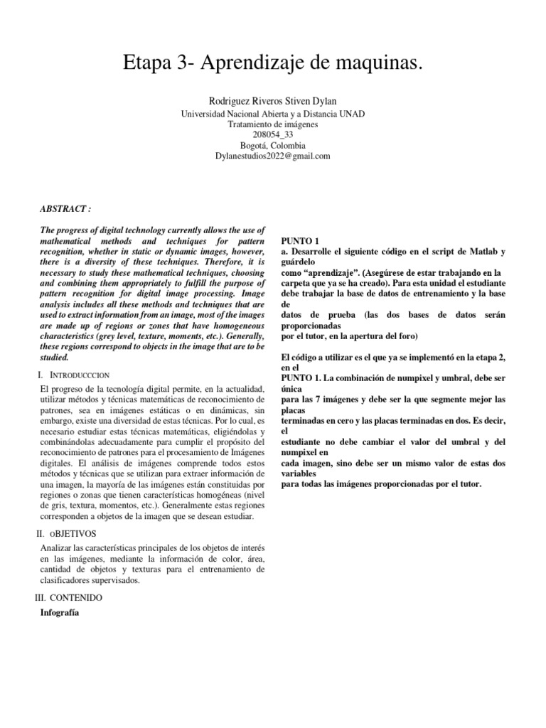 Dylan - Rodriguez - Etapa 3 | PDF