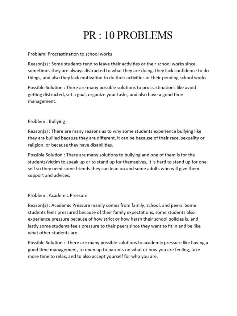 PR Problems | PDF