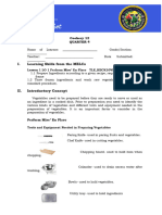 Final Cookery 12 Q2 Module 1 | PDF | Vegetables | Stir Frying