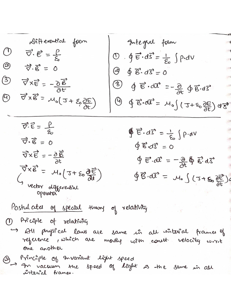Physics Imp End Sem | PDF