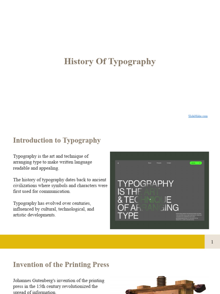 History of Typography | PDF | Typography | Typefaces