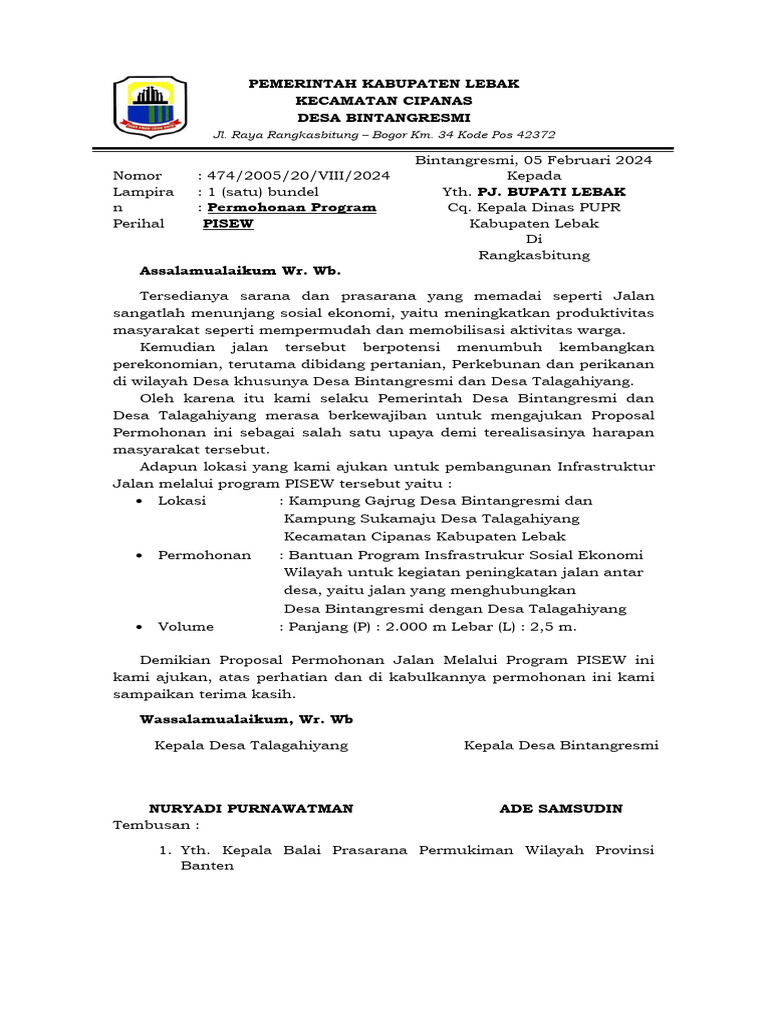 Proposal Pisew | PDF