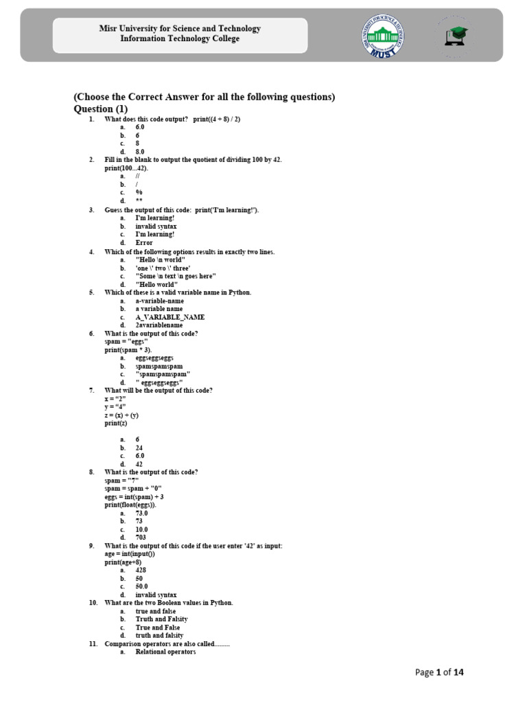 Sheet 2 | Download Free PDF | C (Programming Language) | Control Flow