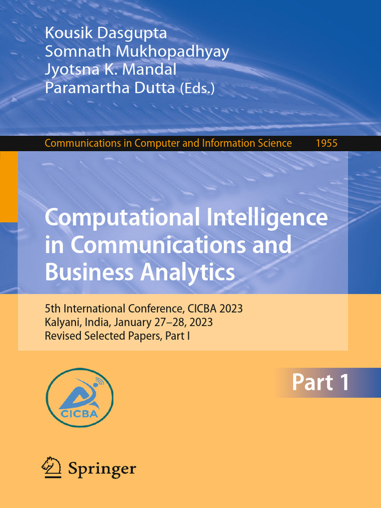 Computational Intelligence in Communications and Business Analytics | Download Free PDF ...
