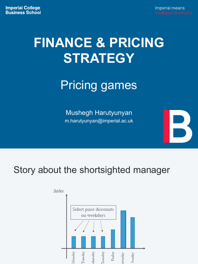 6. Pricing Games | PDF | Game Theory | Economic Equilibrium