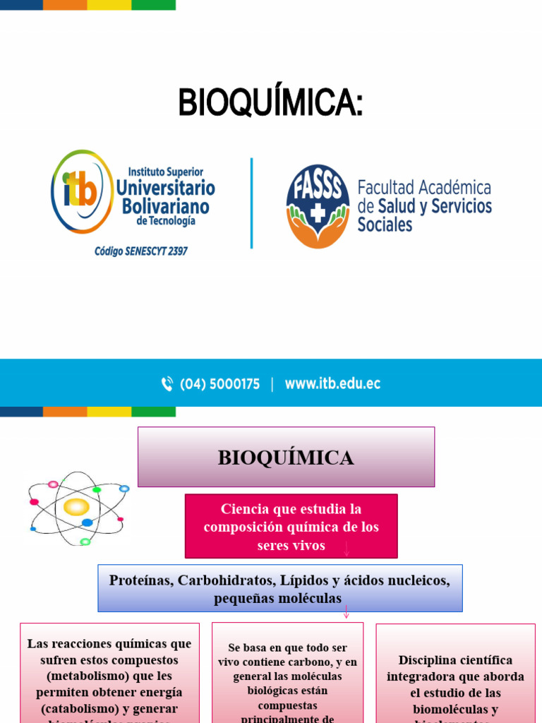 1.-Concepto de Bioquimica | PDF