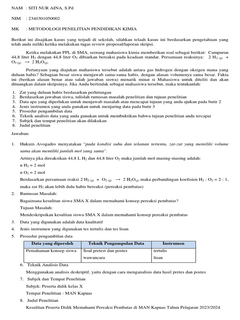 TUGAS METLIT 6 Okt 2023 | PDF