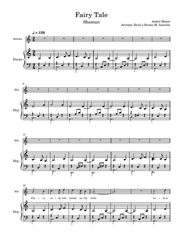 TB - Fairy Tale - Harpa + Melodia | PDF