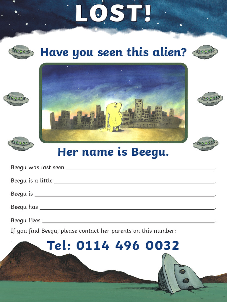Beegu Lost Poster | PDF