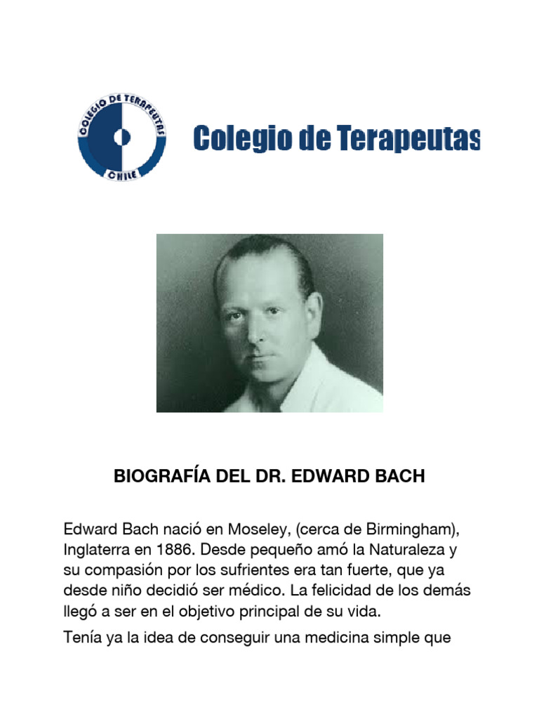 Descargable 2. BIOGRAFÍA DR. BACH | PDF
