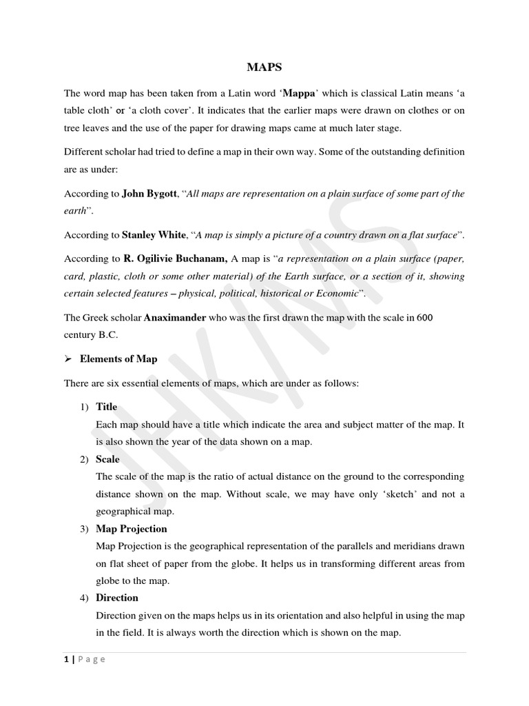 Map Classifications | PDF