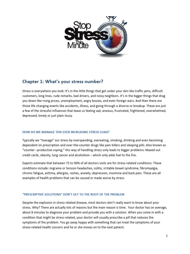 Stress MGT Book - Chapter 1-Whats-Your-Stress-Number | PDF | Stress ...