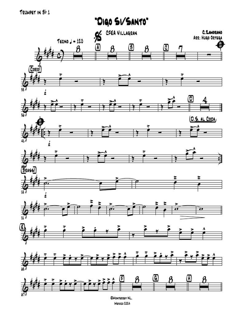 Digo Si - Santo - Trumpet in BB 1 | PDF