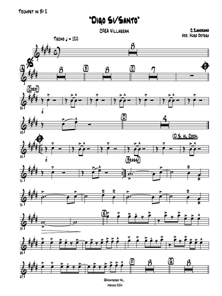 Digo Si - Santo - Trumpet in BB 2 | PDF
