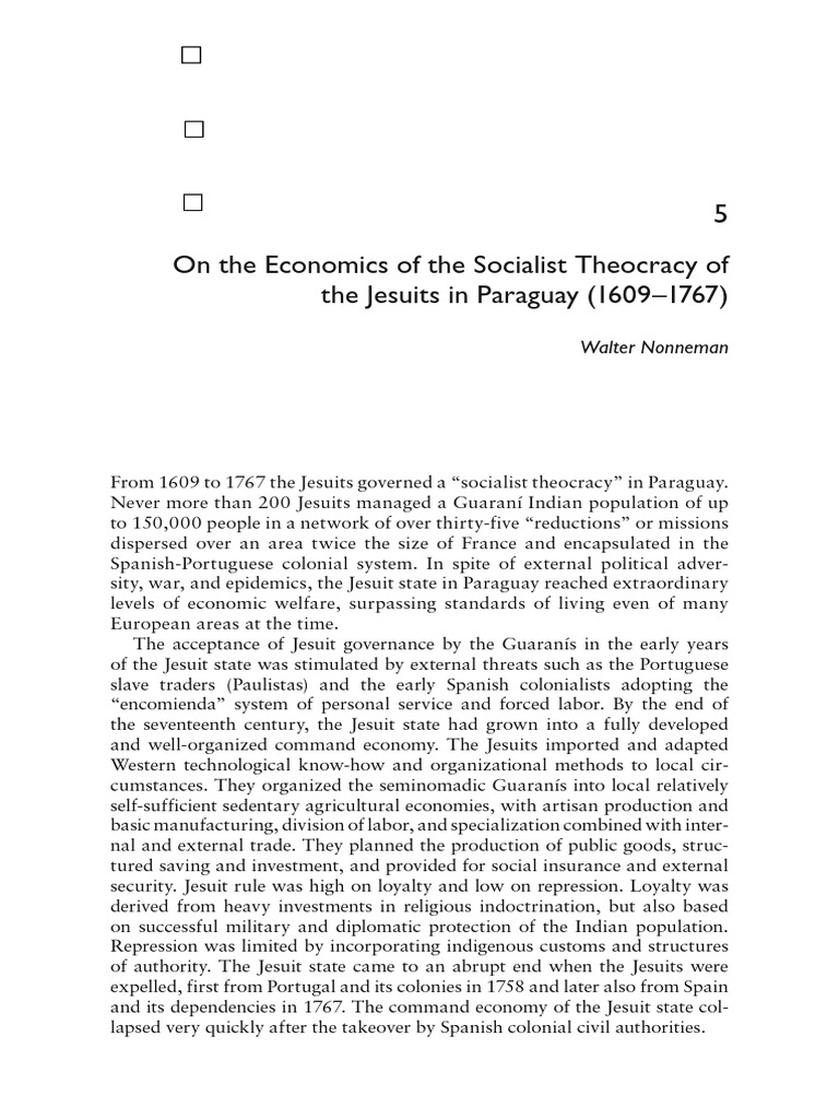 Paraguay Jesuits | PDF | Slavery | Spanish Colonization Of The Americas