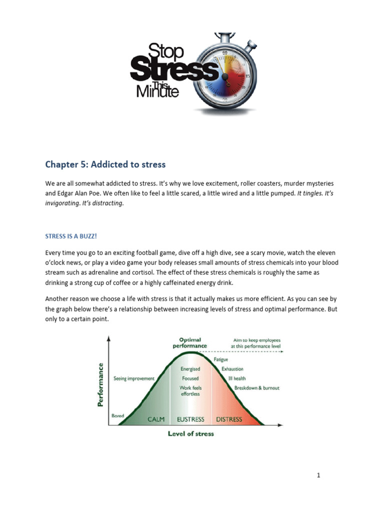 Stress MGT Book - Chapter 5-Addicted-To-Stress | PDF | Stress (Biology) | Substance Abuse