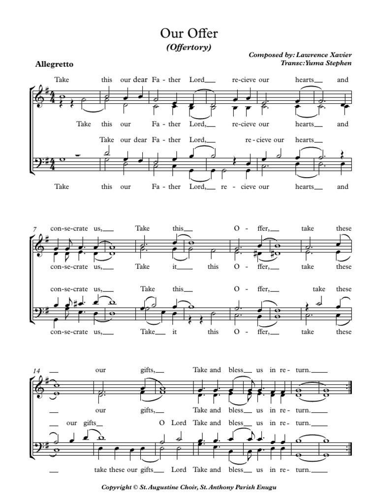 Our Offer FINAL COPY - Full Score-2 | PDF | Lexicology | Western ...