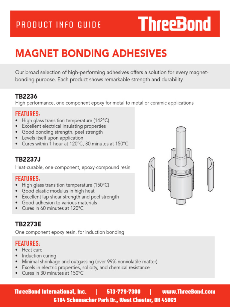 Magnet Bonding Adhesives Overview | PDF | Epoxy | Adhesive