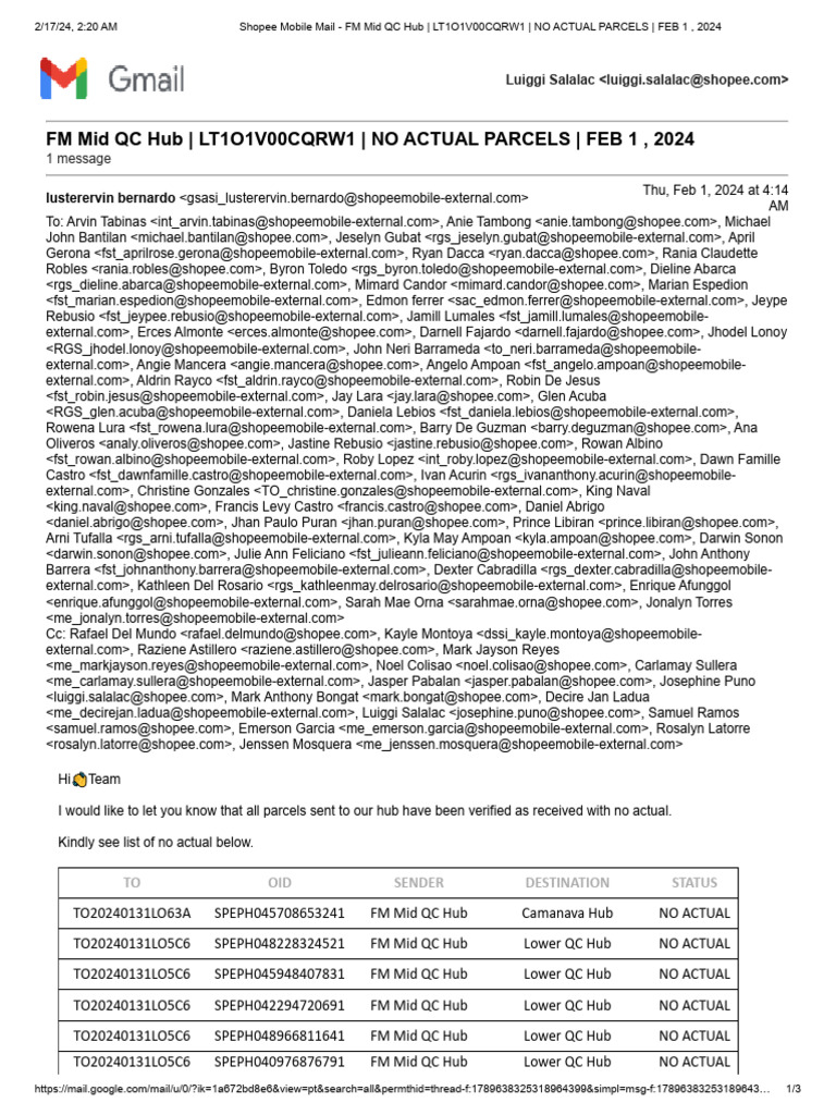 Transmittal Sample | PDF