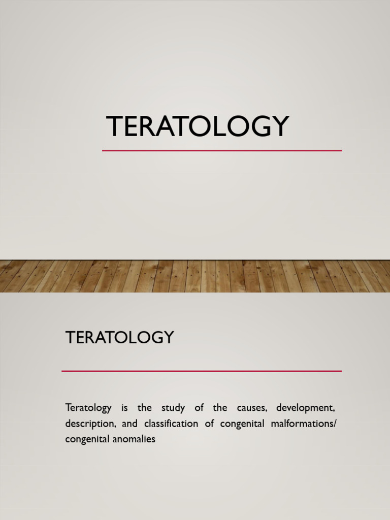 Teratology | PDF