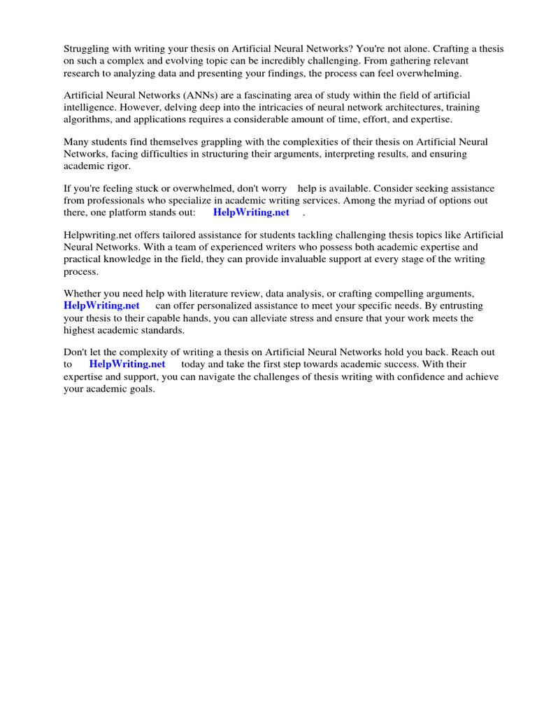 Thesis Artificial Neural Network | PDF | Artificial Neural Network ... Thesis Artificial Neural Network | PDF | Artificial Neural Network ...
